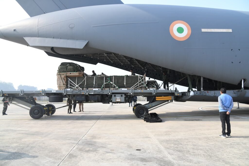 IAF's C-17 aircraft successfully airdrops heavy platform